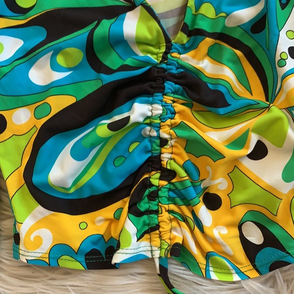 Zara | Tops | Zara Green Yellow 7s Crop Top Xs Nwt | Poshmark